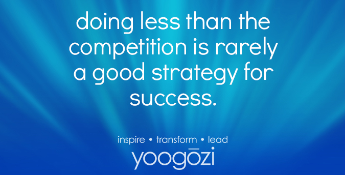 Thought Tile - doing less than the competition... | Larry Broughton ...