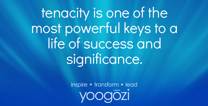Thought Tile - tenacity is one of the most powerful keys | Larry ...